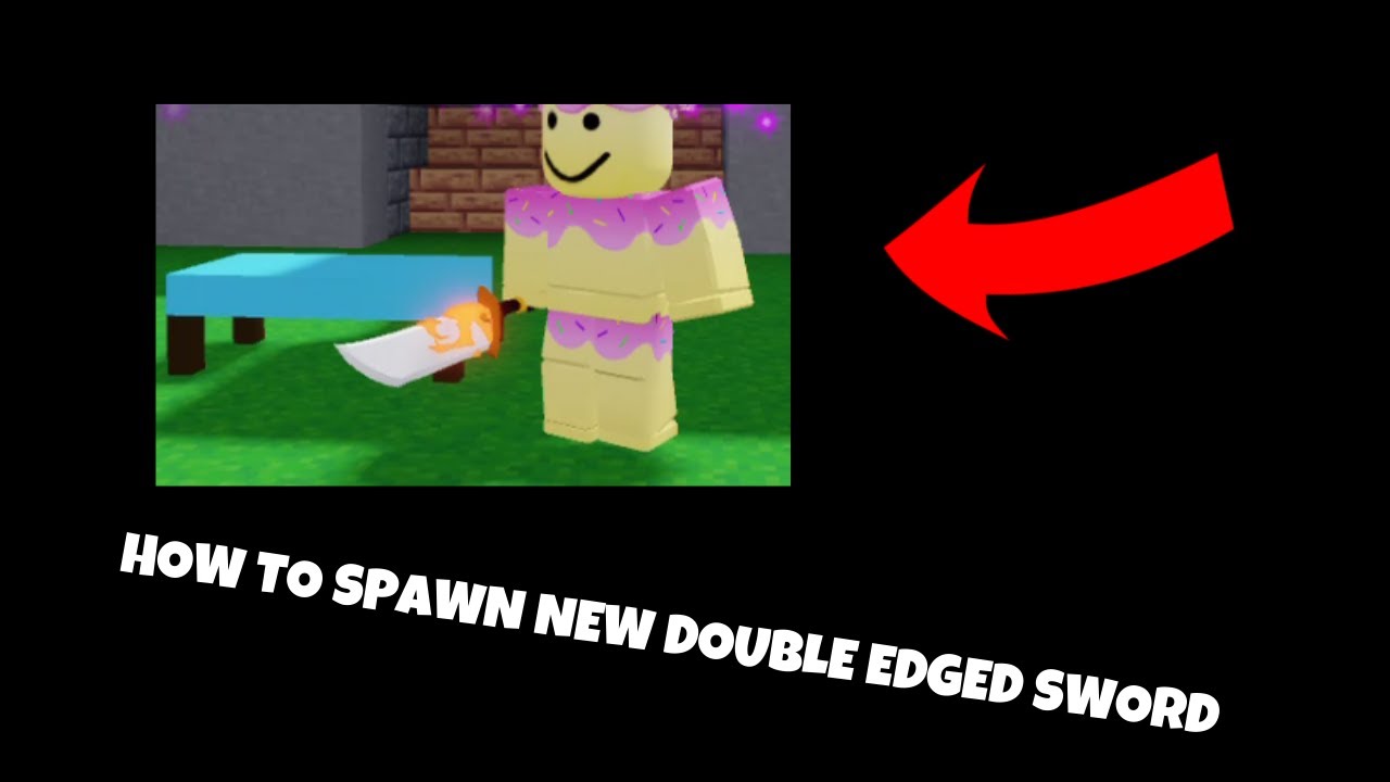 How To Spawn Double Edged Sword In Roblox Bedwars - YouTube