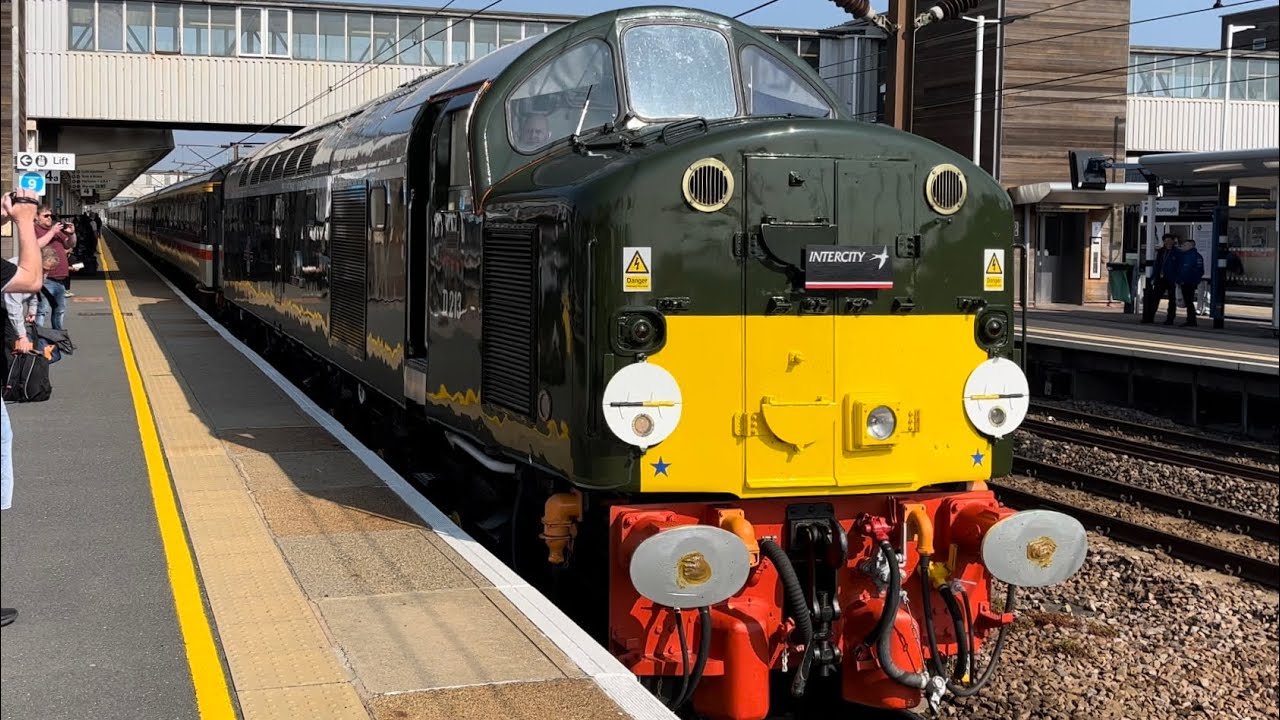‘The Norfolk Coast Express’ (LSL Class 40 ‘Andania’) at Peterborough ...