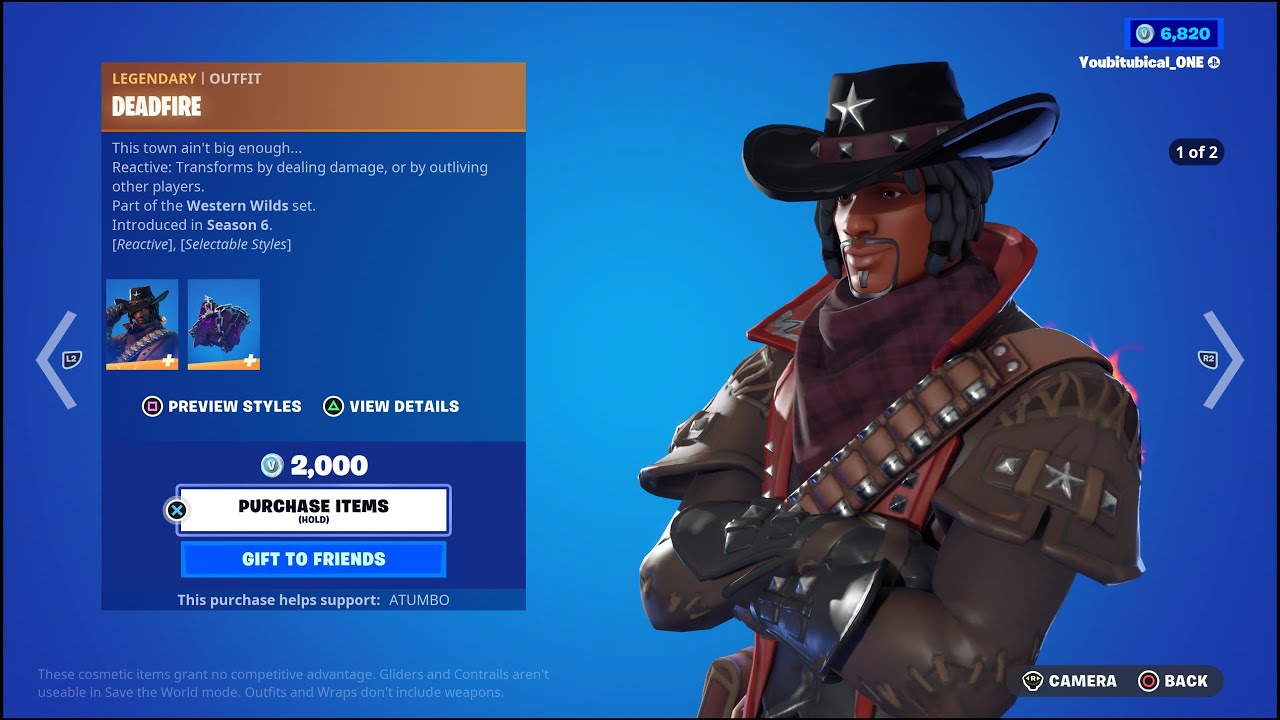 DEADFIRE SKIN RETURNS! November 9th, 2023 | Fortnite Item Shop ...