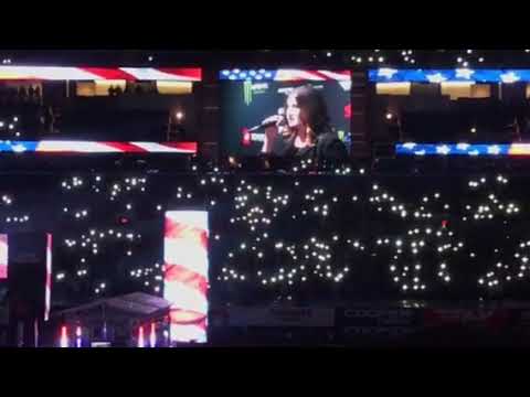 Rachel McDowell performs National Anthem - YouTube