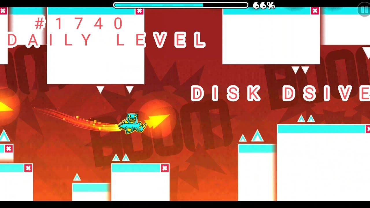 DAILY LEVEL #1740 Geometry Dash 2.11 el nivel DISK DSIVE - YouTube