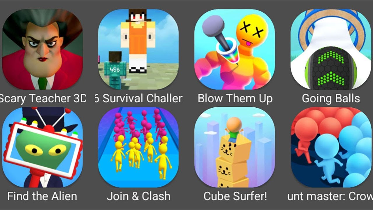 Count Masters,Find The Alien,456 Survival Challenge,Scary Teacher 3D ...