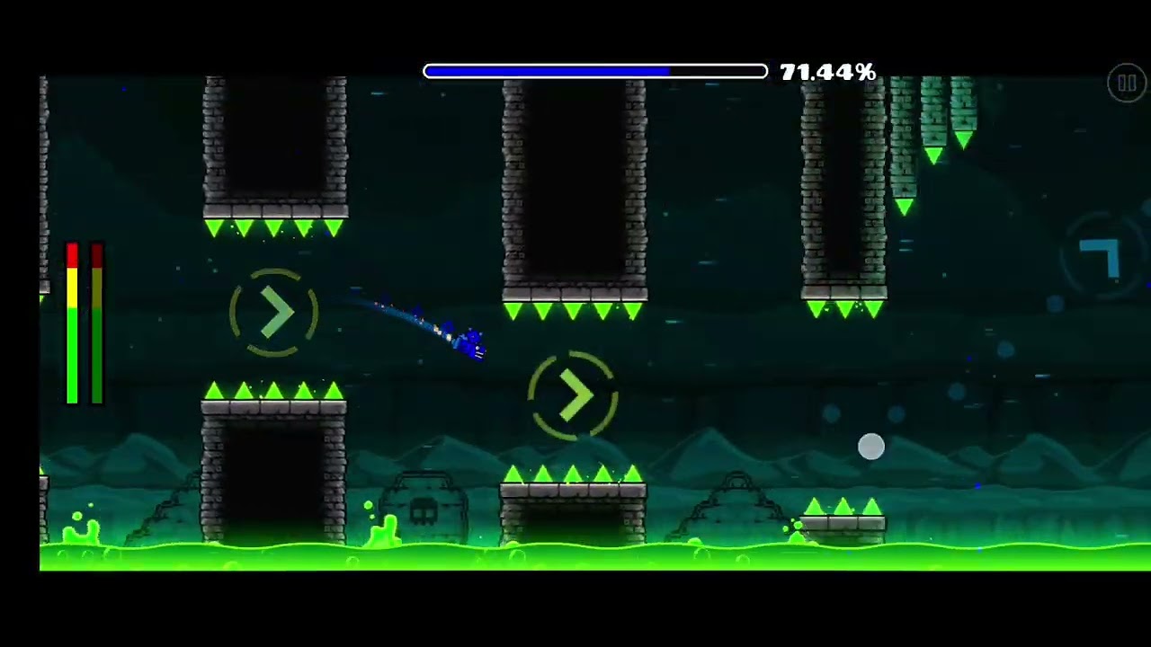 All coins in dash geometry dash and demon level at end - YouTube
