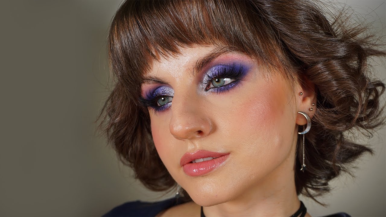 night sky🌙 a NYE makeup tutorial - YouTube