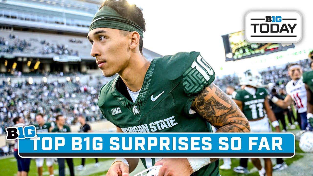 Top B1G Football Surprises So Far; Week 3 Previews | B1G Today - YouTube