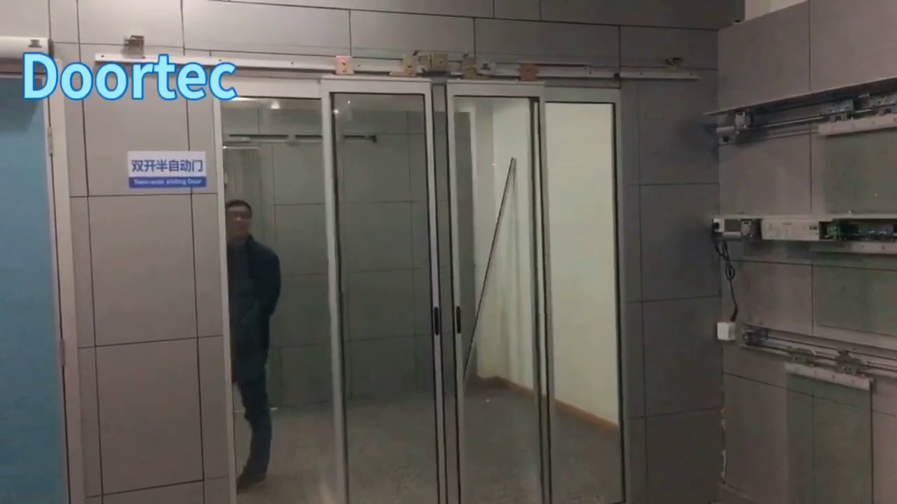 Doortec semi automatic sliding door - YouTube