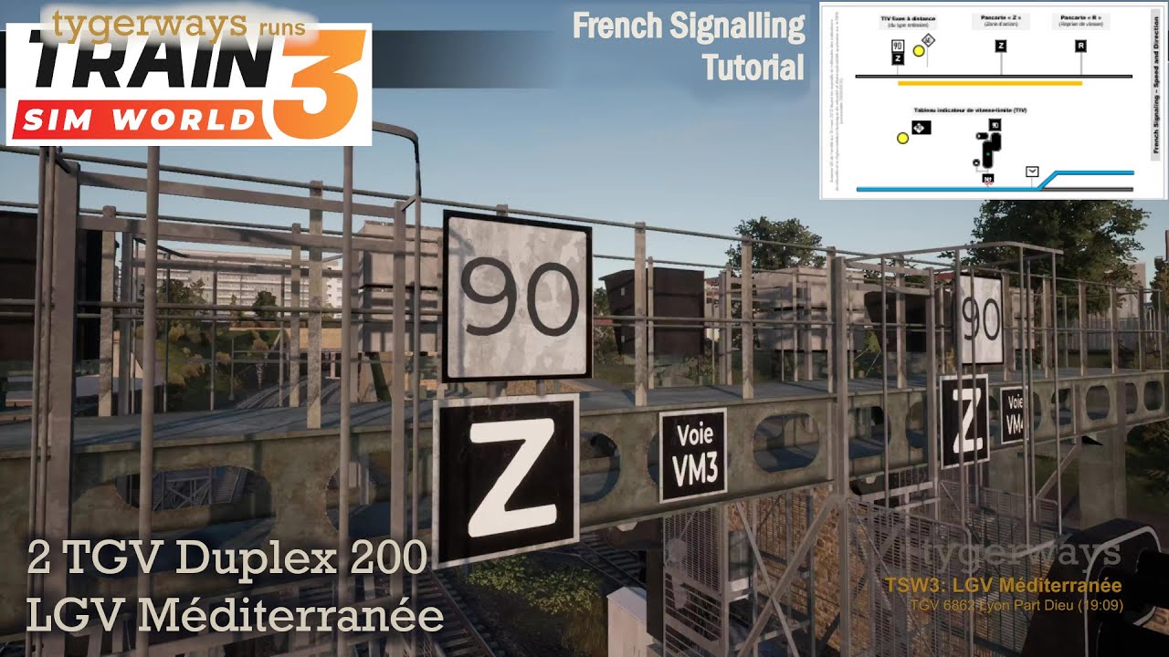 French Signalling: Speed, Direction and Shunting Signals on the TGV ...