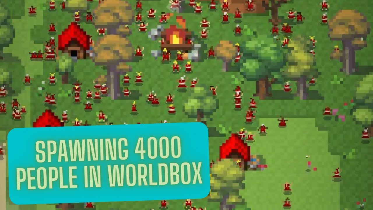 SPAWNING 4000 PEOPLE IN WORLDBOX #worldbox #ios #gaming - YouTube