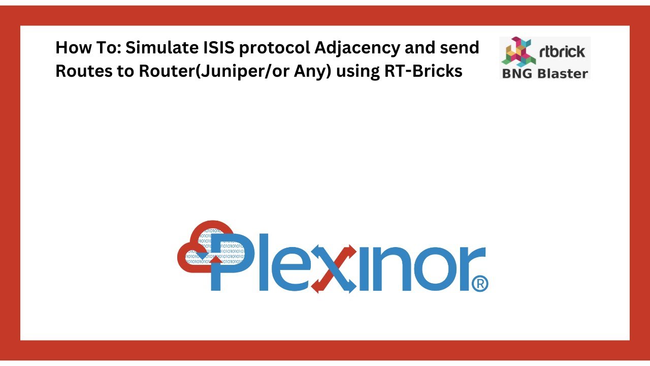 How To: Simulate ISIS protocol Adjacency and send Routes to Router ...