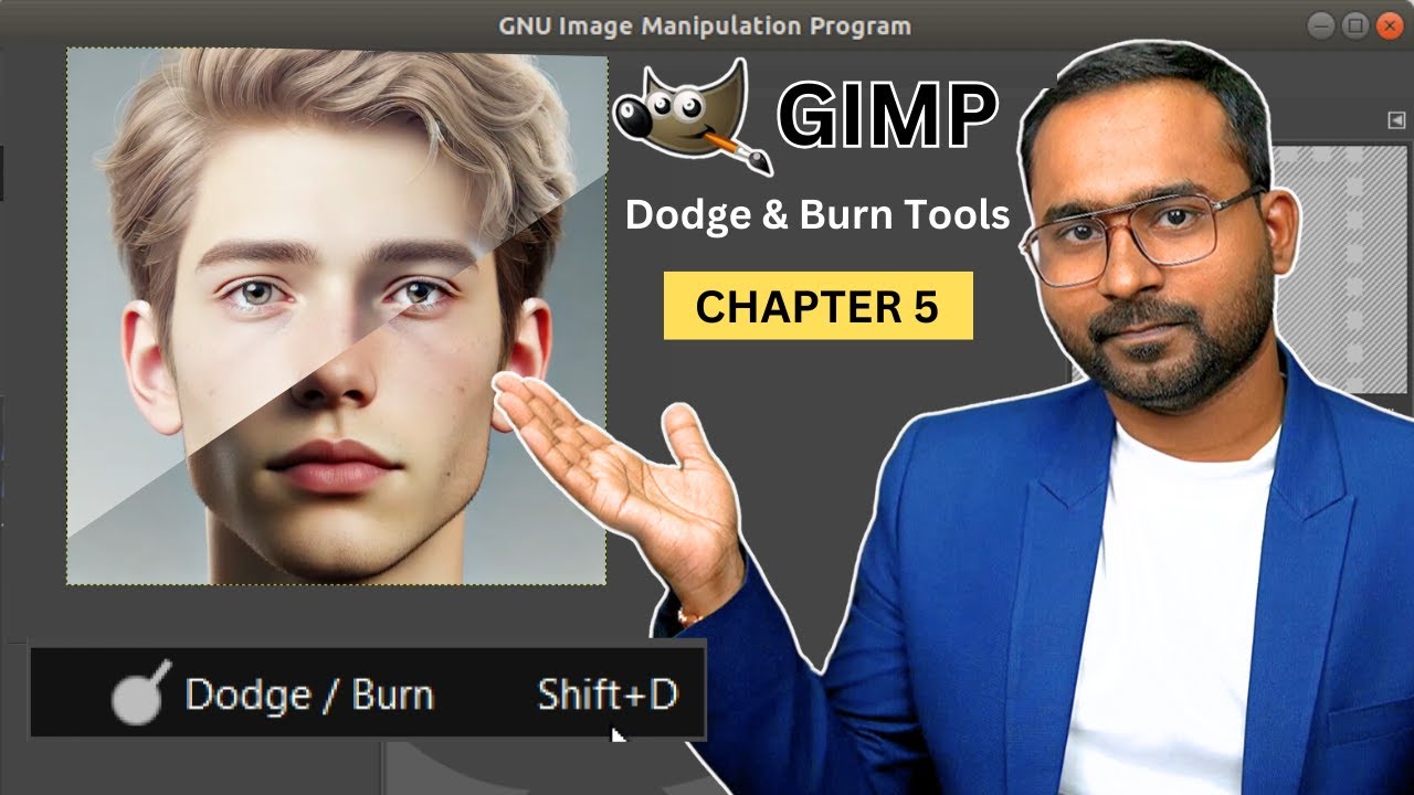 What is Dodge and Burn Tool in GIMP and How to use it? GIMP Tutorial ...