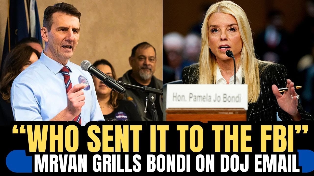 Senator Frank Mrvan Grills Pam Bondi Over DOJ Email to FBI Agents - YouTube