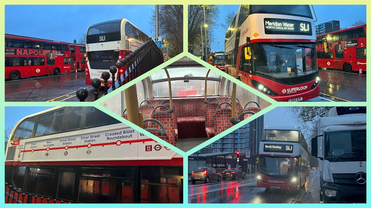 FIRST DAY+Sixth Superloop Route of London Bus Route SL1 Running ...