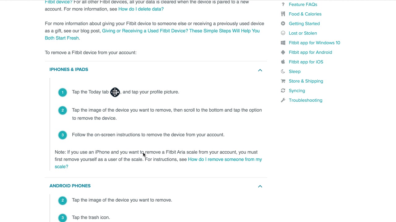 How to REMOVE FITBIT DEVICE from your account? - YouTube