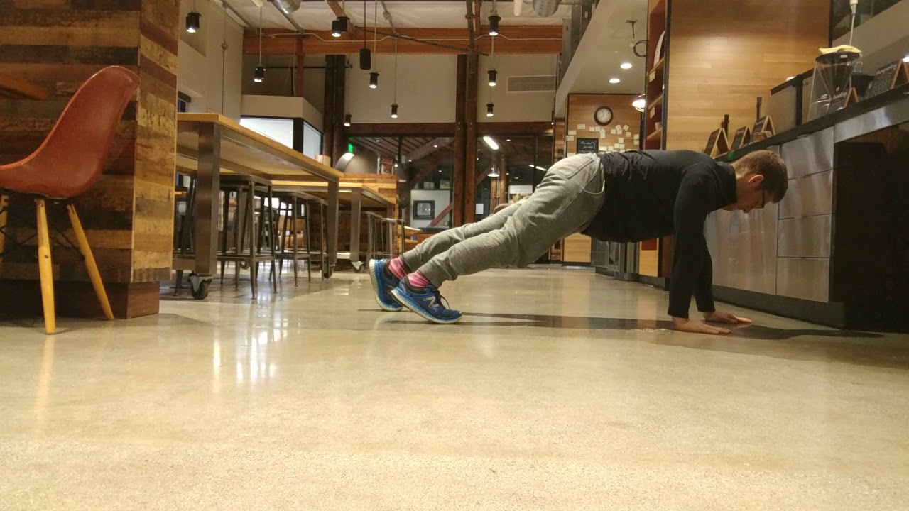 Push Up Position Backwards Bear Crawl - YouTube