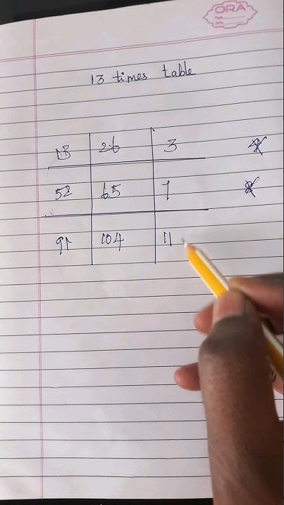 13 times table shortcut / Easy way to learn 13 times table/ #Mathema_by ...