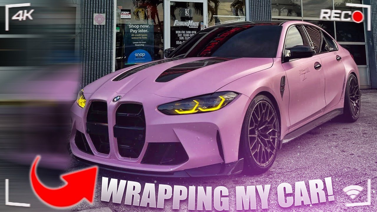I WRAPPED MY G80 M3 CS! FIRST TIME EVER! - YouTube