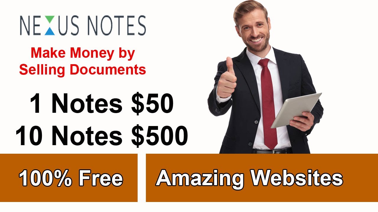How to Earn Money by Selling Document, Notes | Selling Notes Websites ...