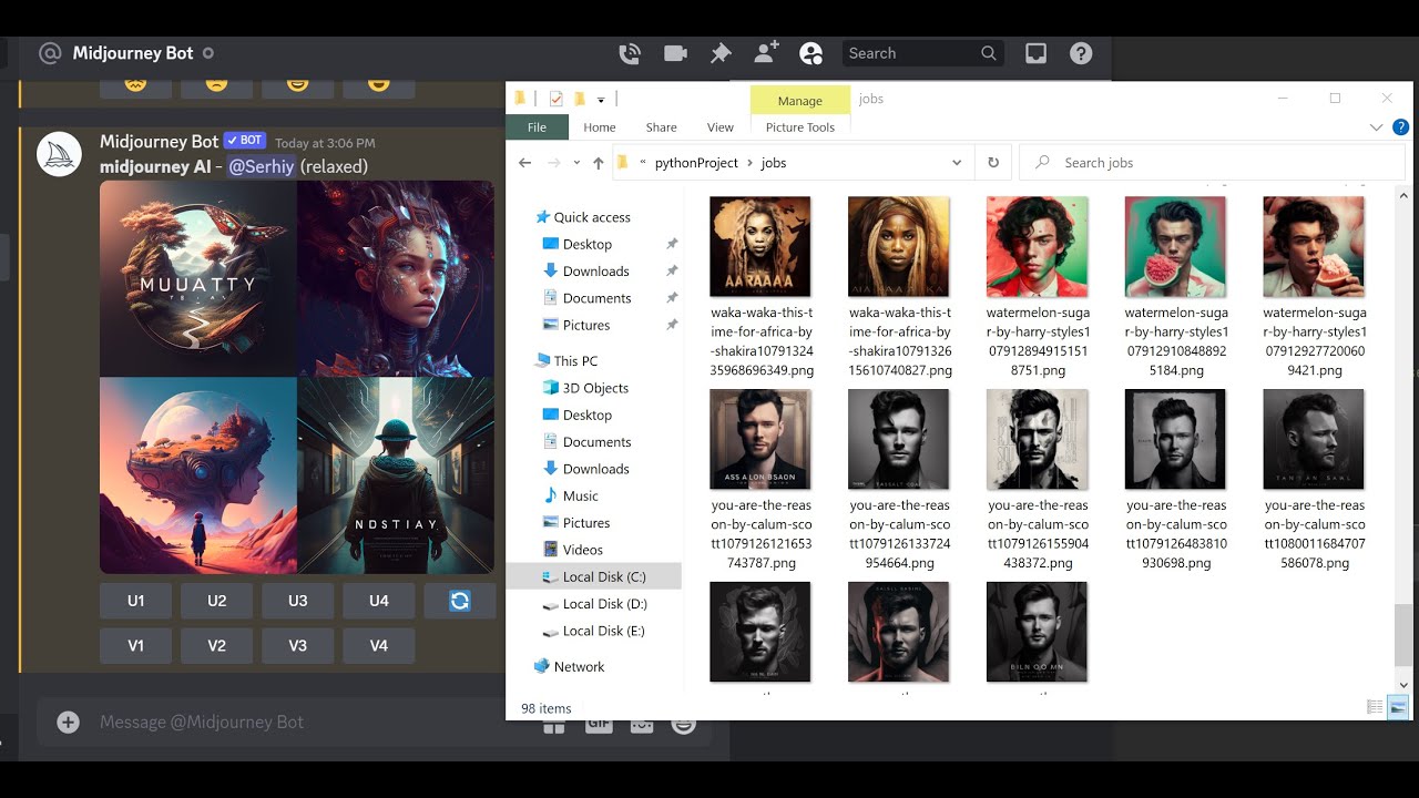 Download Your Midjourney Gallery Midjourney Image Downloader Script Automation Python Youtube
