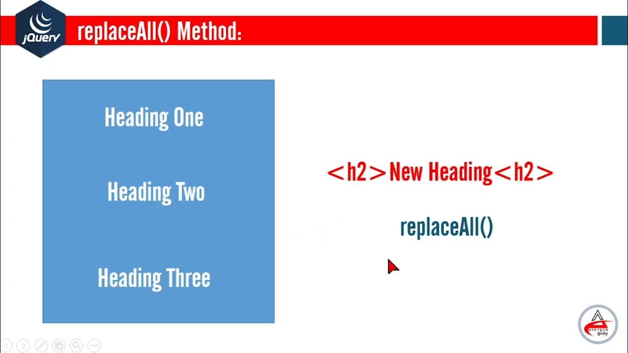 Replaceall & Replacewith #19 - YouTube