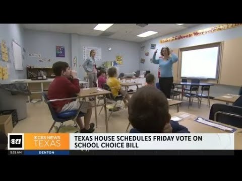 Texas House schedules Friday vote on school choice bill - YouTube