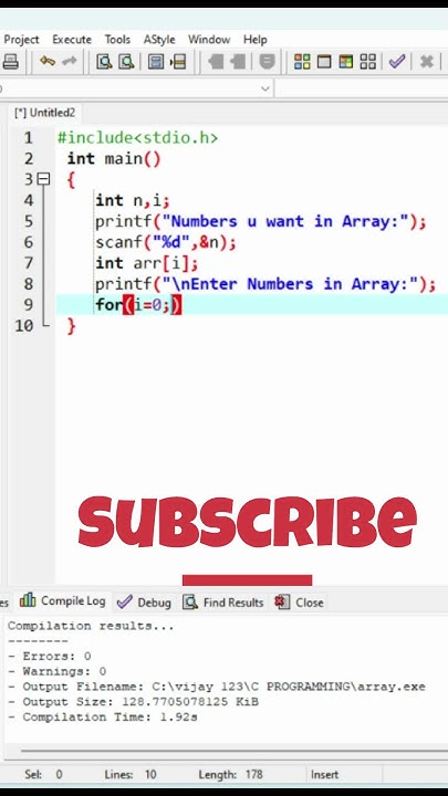 C Program To Print Array Elementscprogramming Coding Technicalshortsshorttrendingviral 8578
