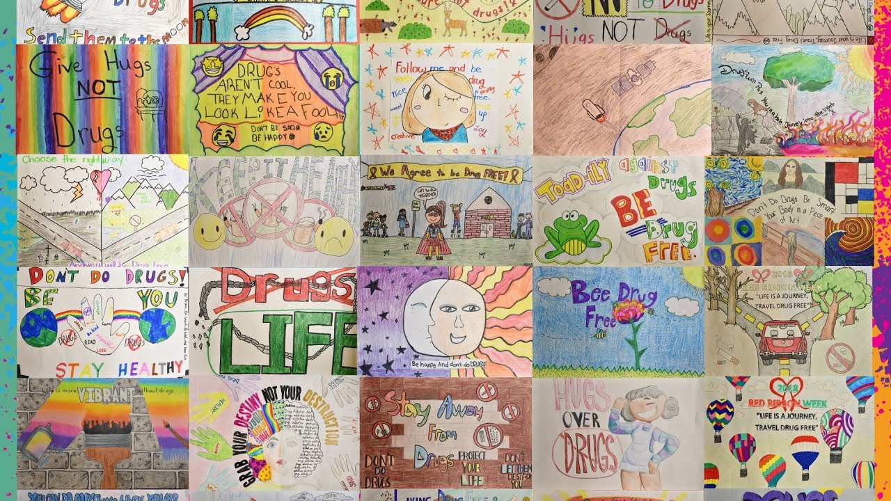 2019 Red Ribbon Art Contest - YouTube