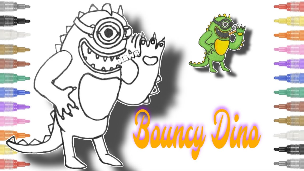 JOYVILLE 2 COLORING / Bouncy Dino COLORING pages / Ncs - YouTube