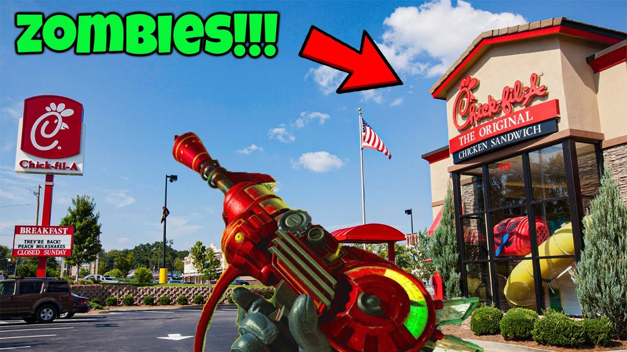 ZOMBIES AT CHICK-FIL-A??!! - Call Of Duty Zombies - BO3 - YouTube