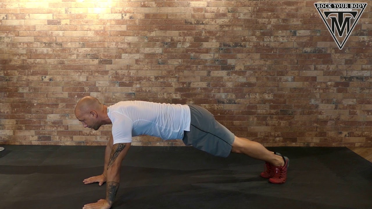 Push Up with Core Rotation - YouTube