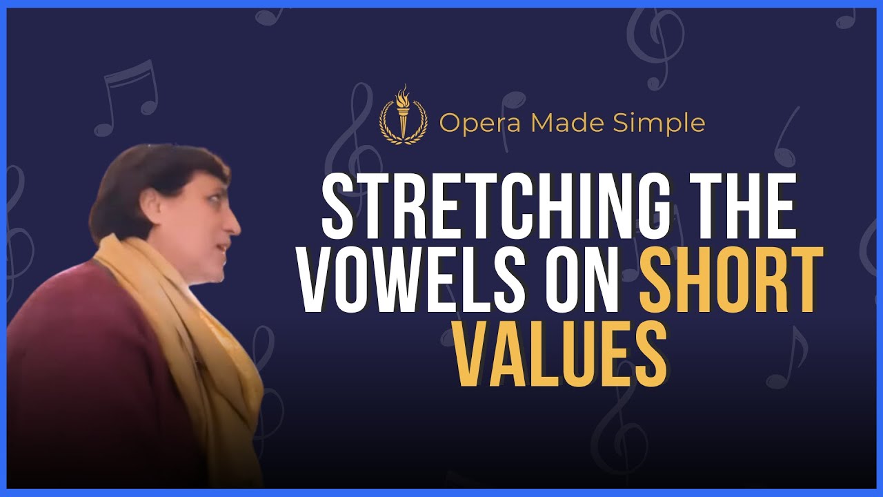 Work in progress: Stretching the vowels on short values. Aria of Rosina ...