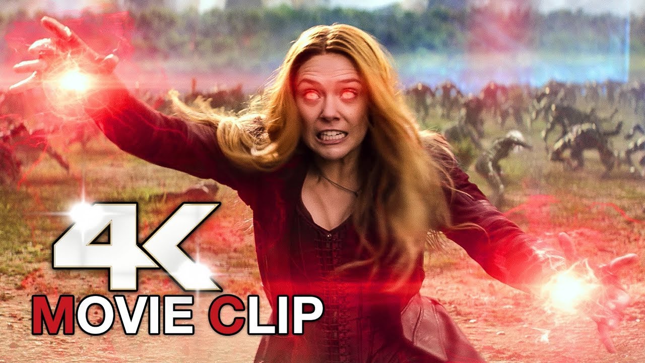 AVENGERS INFINITY WAR Scarlet Witch Wakanda Fight Scene Clip + Trailer ...