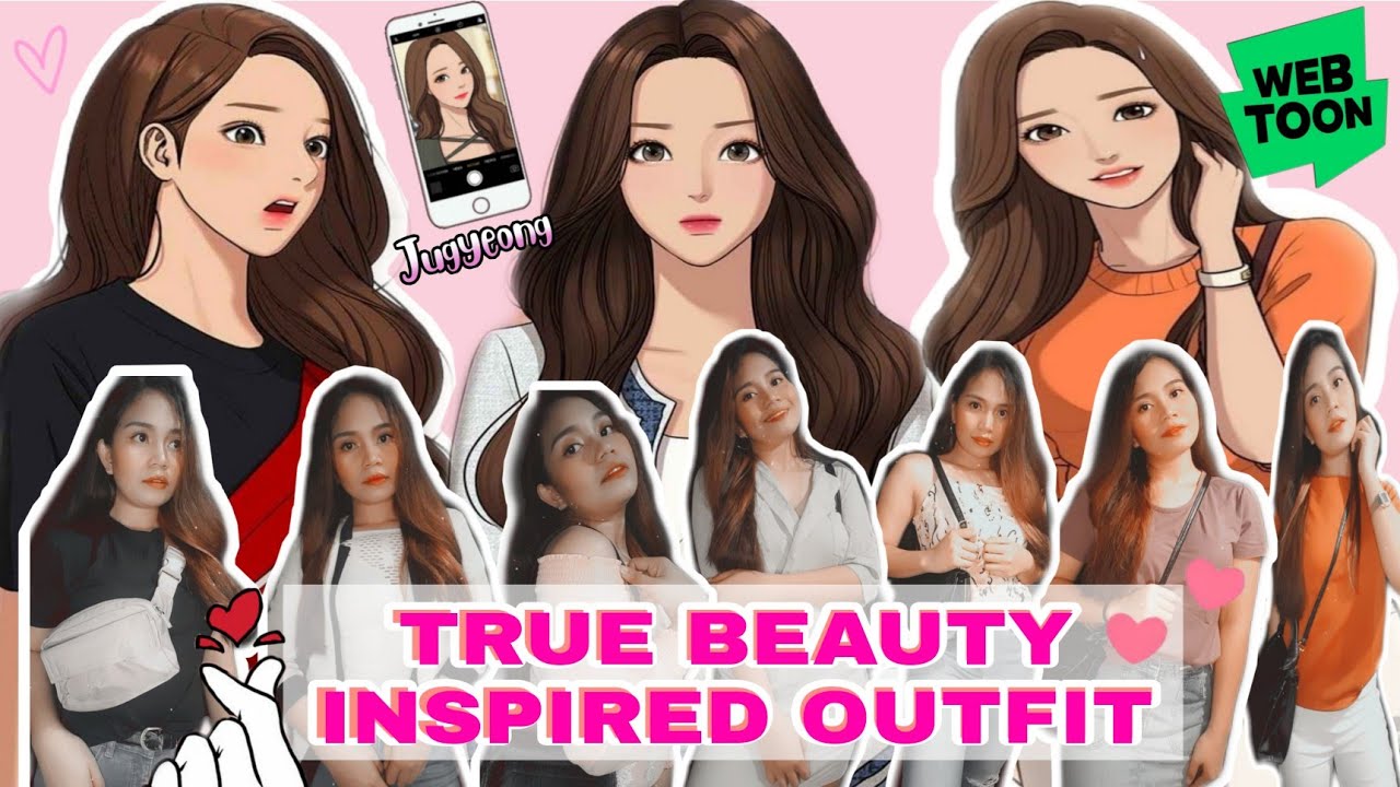 I TRIED COPYING WEBTOON "True Beauty" LIM JUGYEONG OUTFIT | Mgene ...
