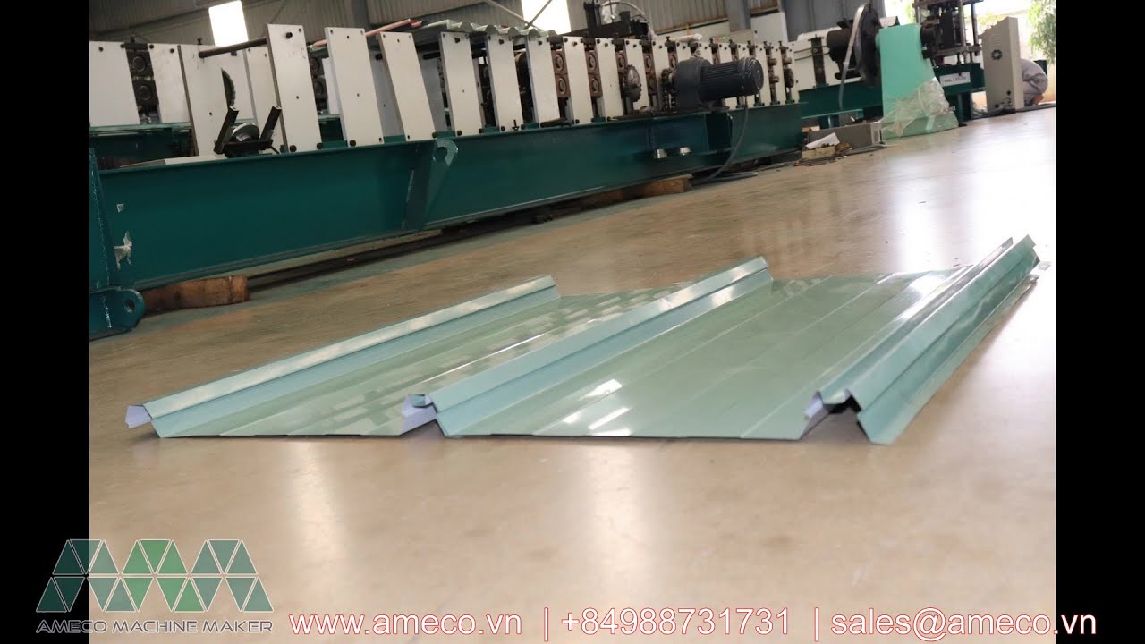 Klip-lok/ Clip Lock Roofing Sheet Roll Forming Machine Made in Ameco ...