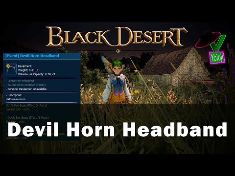 Black Desert Festa 2023 Event Devil Horn Headband #BDO #yoioji #event # ...