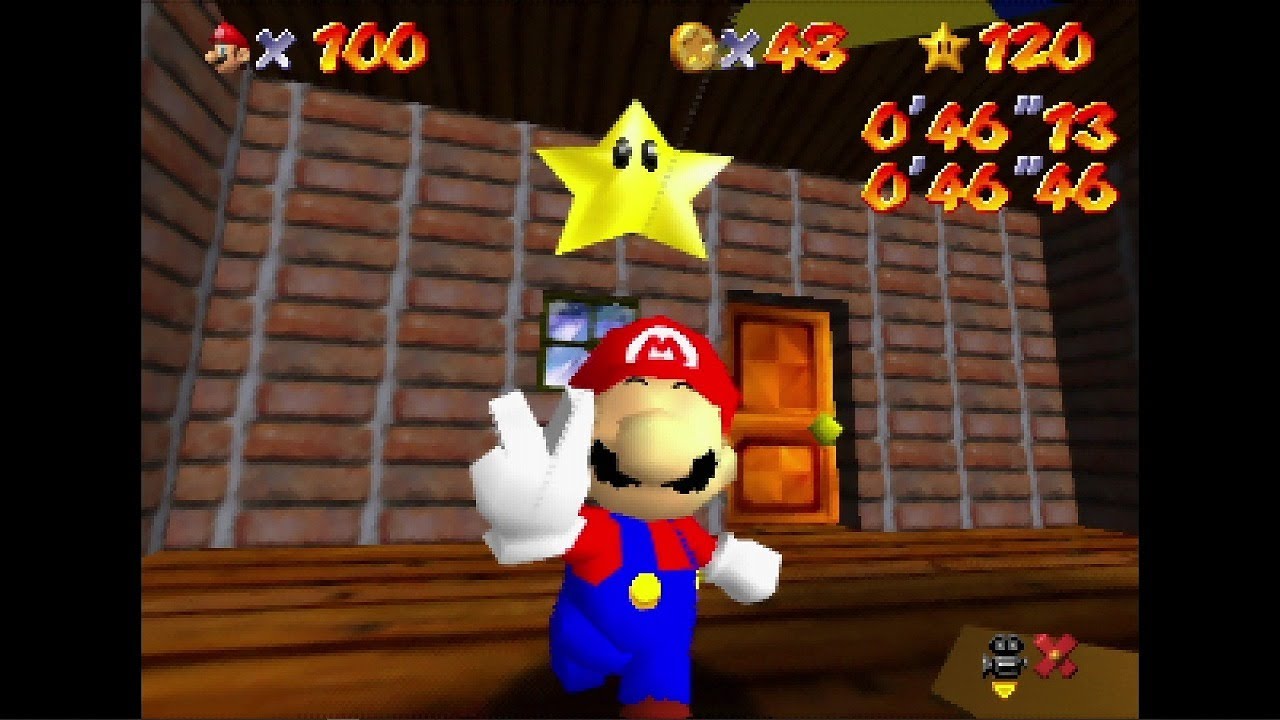 Super Mario 64 - Big Penguin Race 46"46 - YouTube