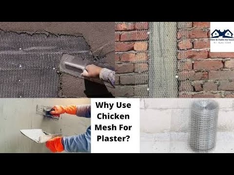 Chicken Mesh Jali Plaster - YouTube