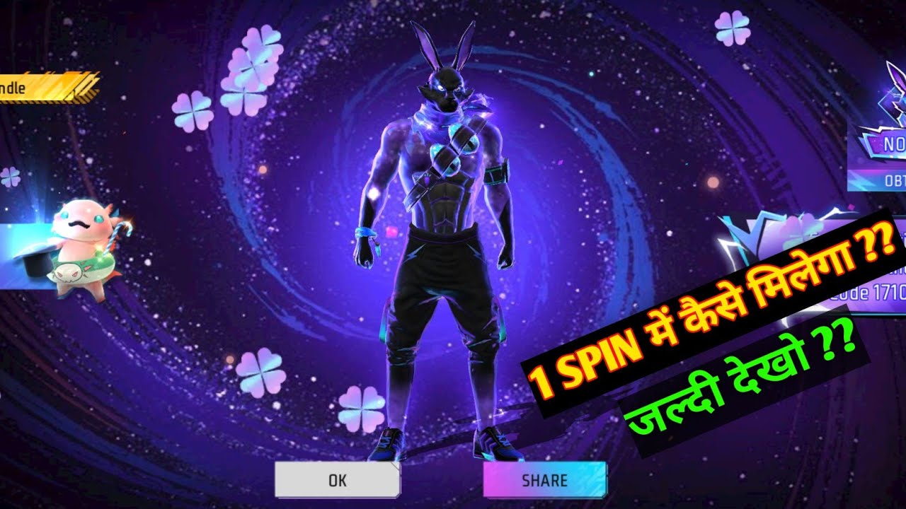 Freefire New Galactic Bunny Bundle Spin 🔥 | Bunny Ascension Event FF ...