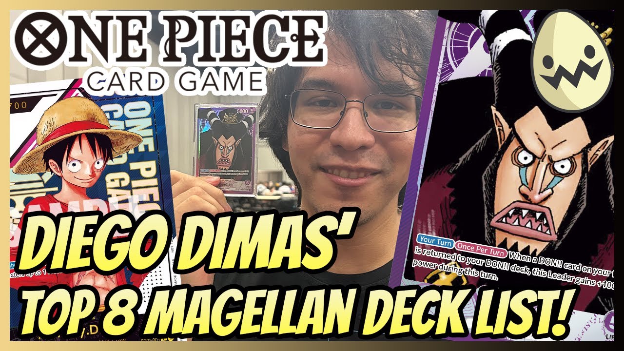 One Piece Card Game: Diego Dimas' Regionals Top 8 Magellan Deck List ...