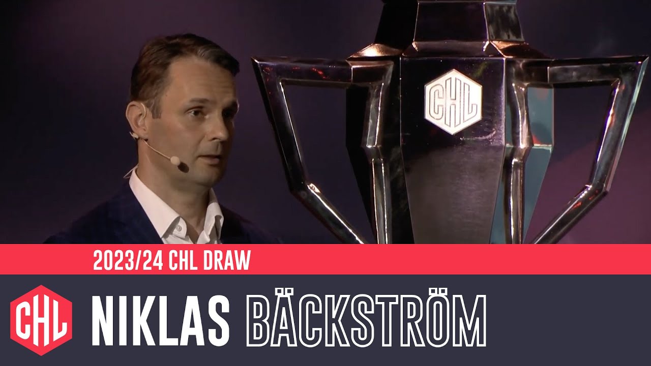 Niklas Bäckström after the 2023/24 CHL Draw - YouTube