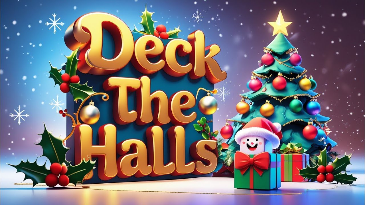 Dack the hall , Christmas special song, nursery rhymes for girls, # ...