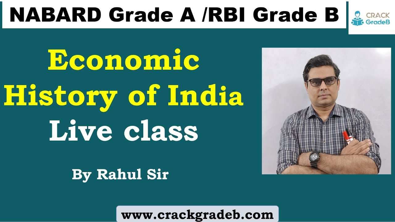Economic History of India for RBI/NABARD - YouTube