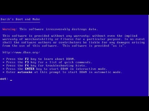Darik's Boot And Nuke (DBAN) - Wipe Your Hard Drive - Complete Tutorial
