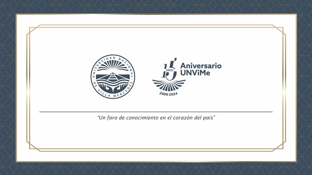 Video Institucional Acto 15° Aniversario de la UNViMe (14/11/2024 ...
