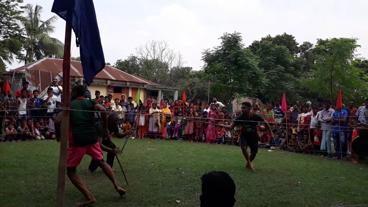Lathi khela - YouTube