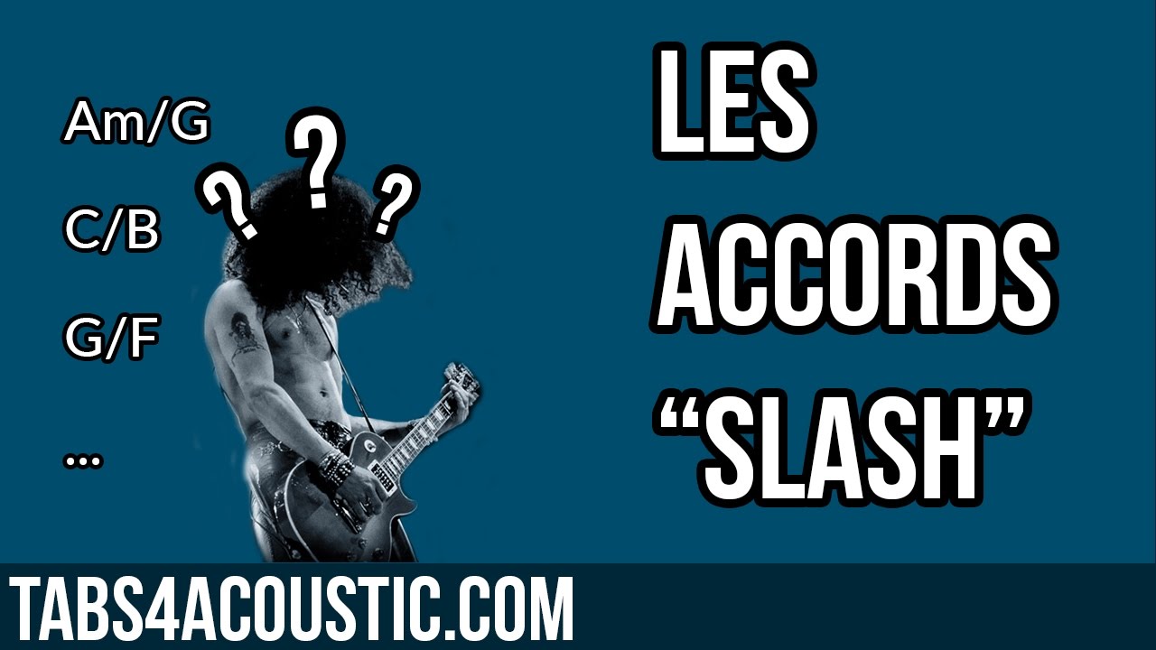 Cours de guitare : les accords slash de type C/B ou Am/G - YouTube