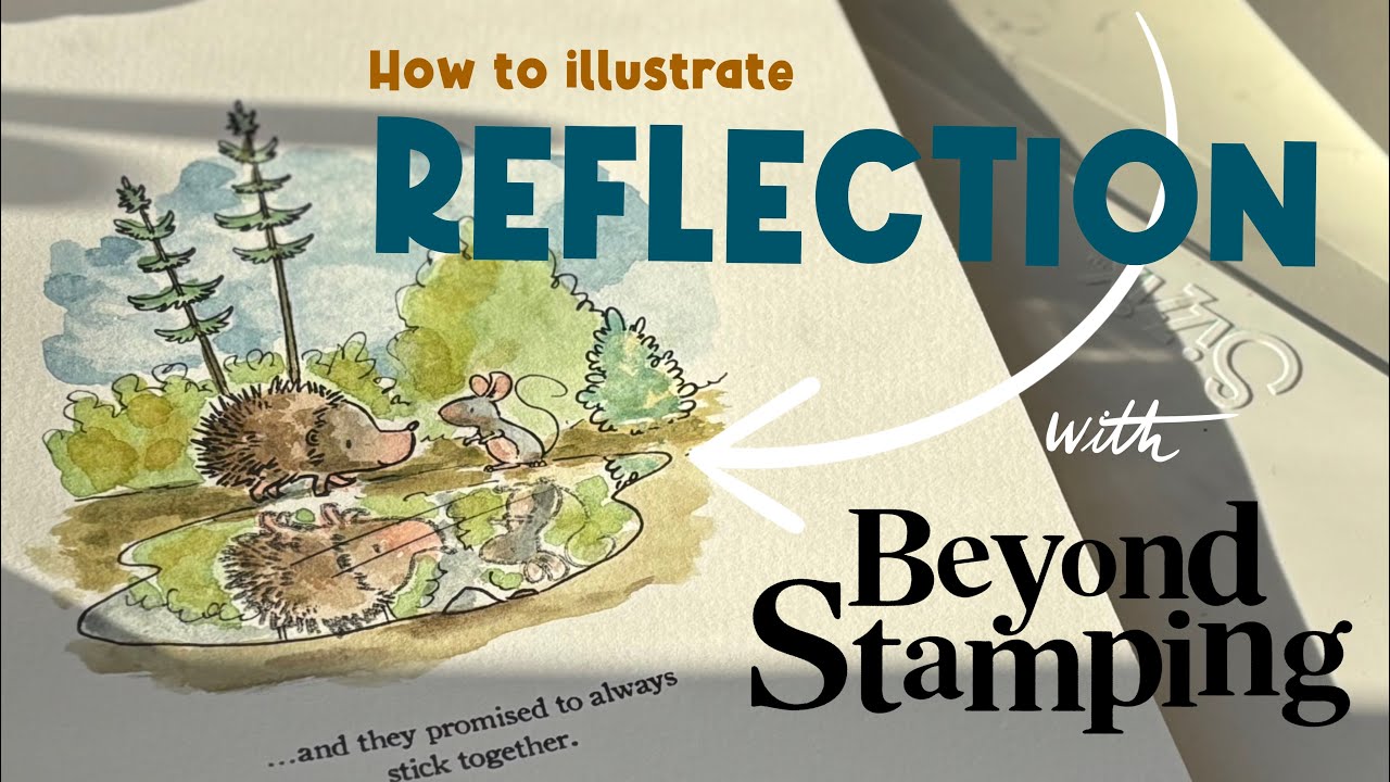 How to create Reflection with stamps. - YouTube