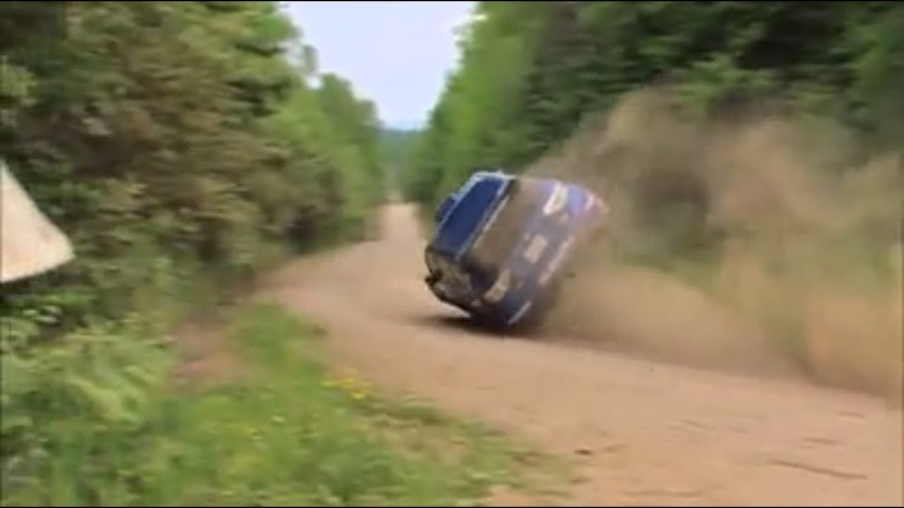 Subaru in rally sports.. wins even after crash .must watch - YouTube