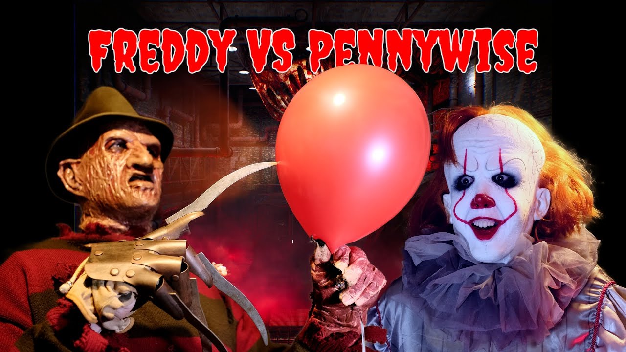 Freddy Krueger vs Pennywise - IT Horror Parody - YouTube