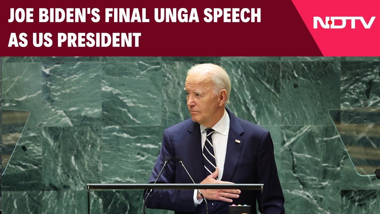 Joe Biden Speech | Joe Biden's Final United Nations General Assembly ...