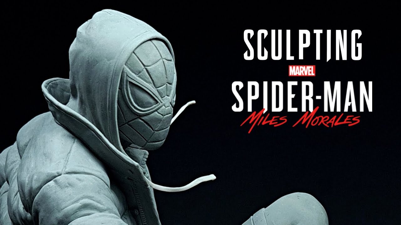 Sculpting Spider-Man Miles Morales in Clay - YouTube